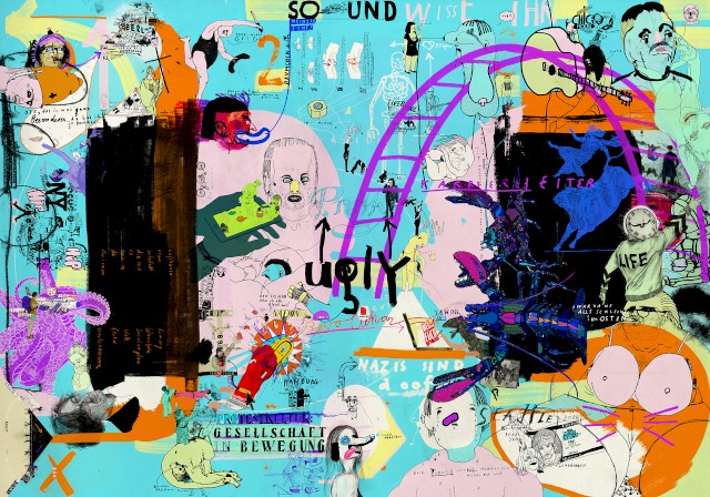 Frank Hobby Höhne . Die Seite mit Motiven vom Illustrator